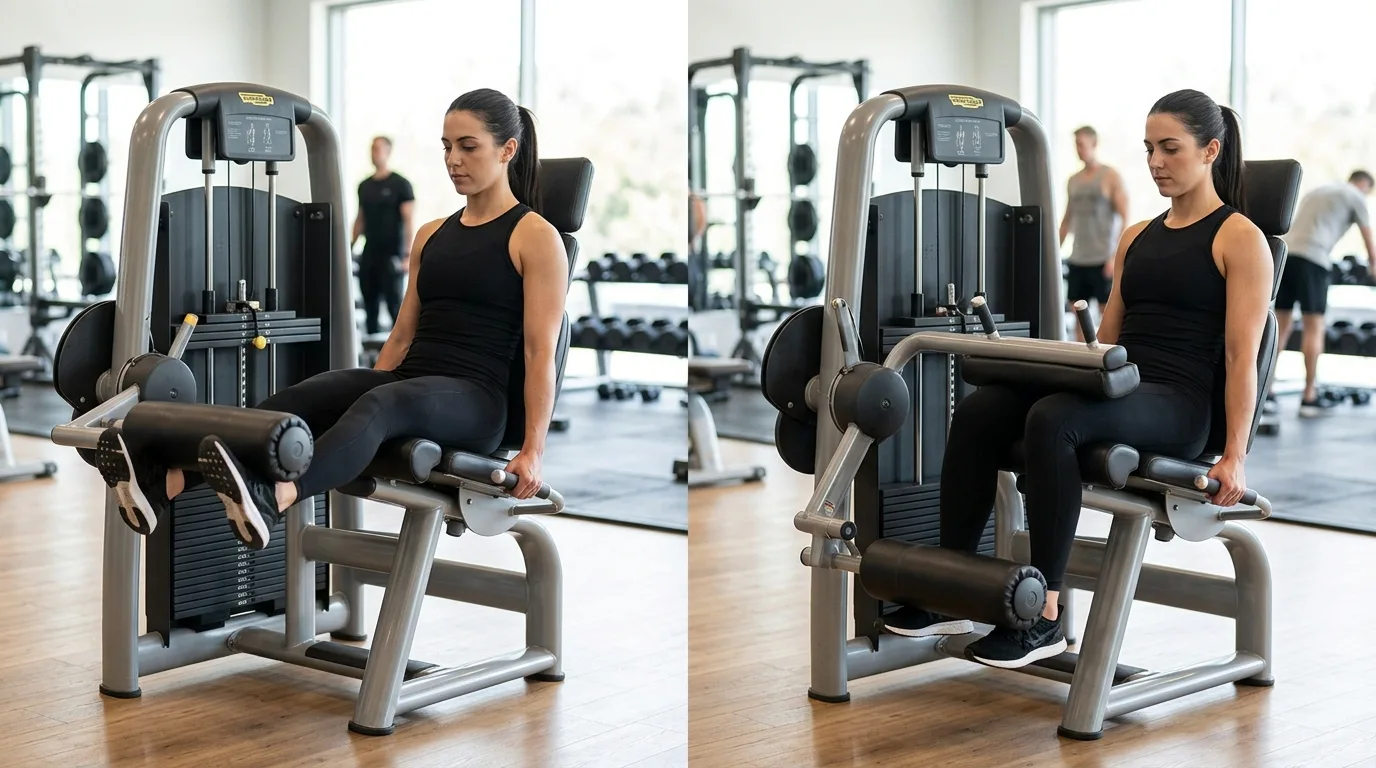 Leg extension et leg curl : la différence expliquée - Progress Form